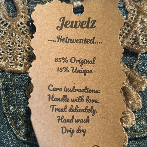 Faded Glory | Jackets & Coats | Refurbished Tea Stained Lace Jean ...